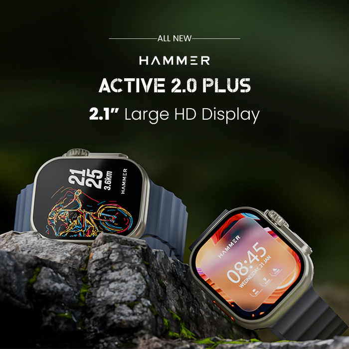 Check Out All New: Hammer Active 2.0 Plus Bluetooth Smartwatch