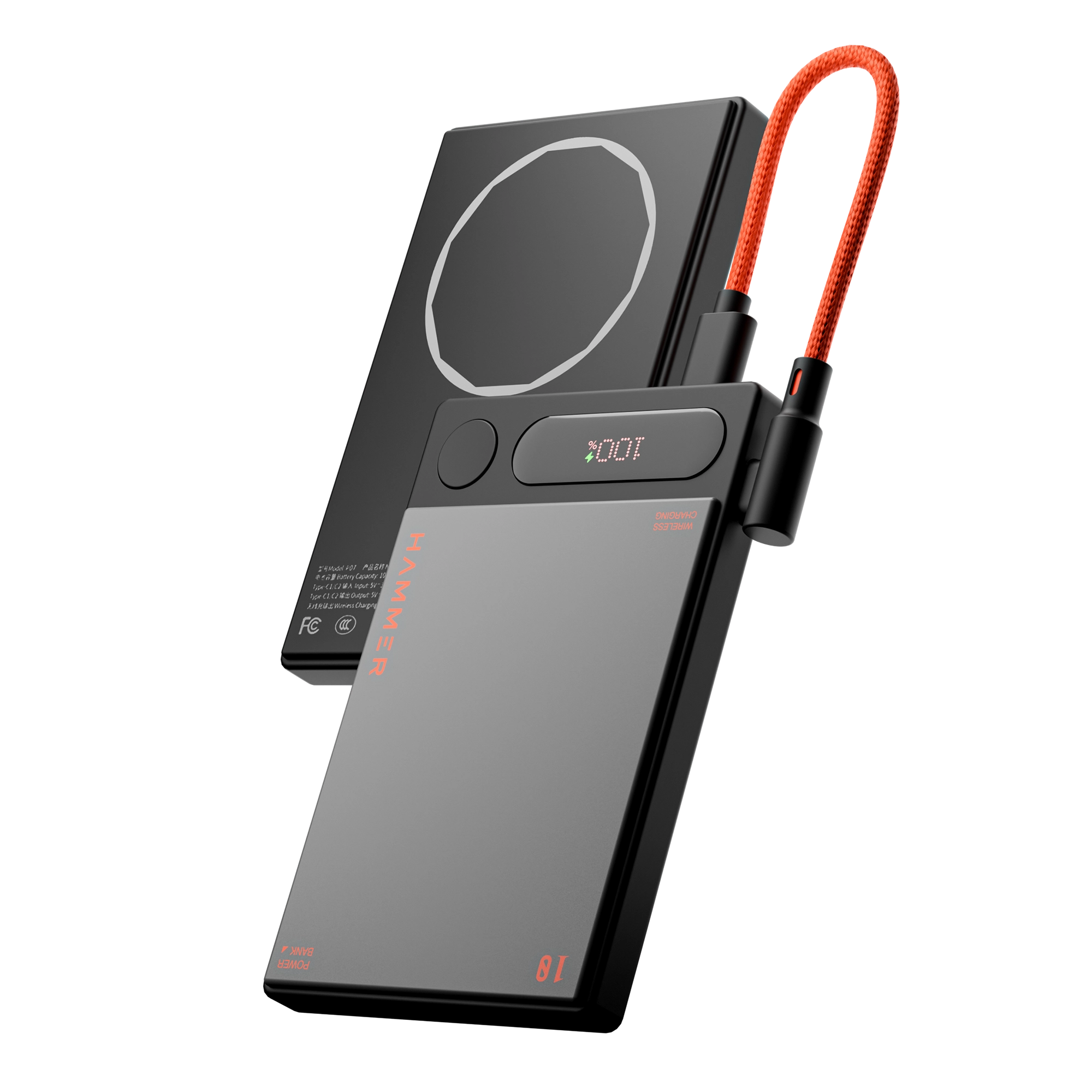 Hammer Ultra ChargeZ30 MagSafe 22.5W 10000 mAh Power Bank (Black)